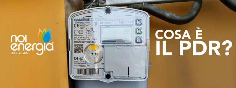 Cosa è il codice PDR? - NoiEnergia